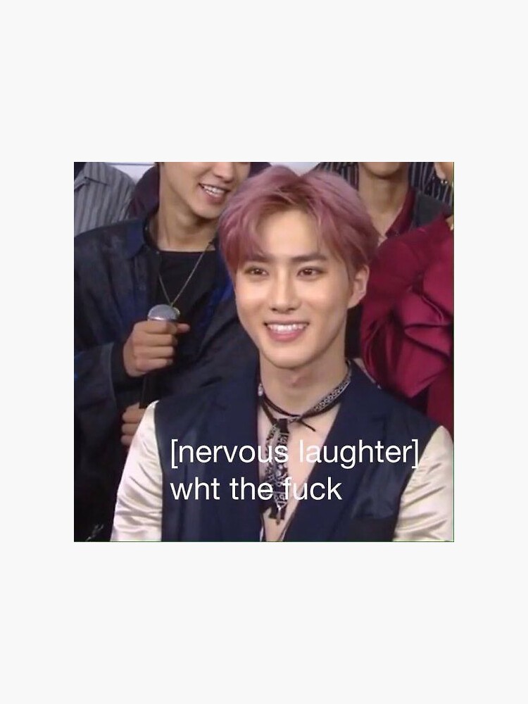 "Suho Meme 2" Sticker by chogiwhy | Redbubble