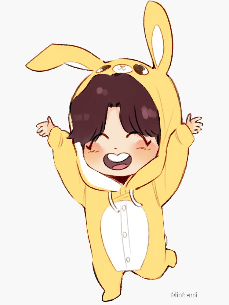 "~ Hobi Sticker! ~" Sticker for Sale by MinNami | Redbubble