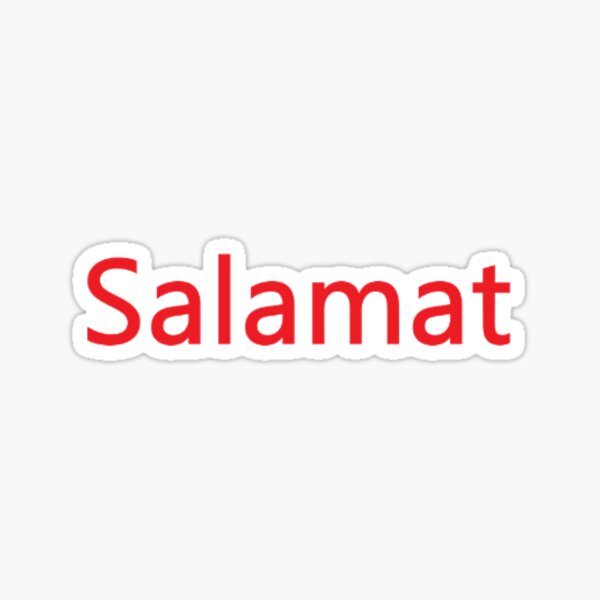"Salamat = Thank you TAGALOG / BISAYA / CEBUANO" Sticker for Sale by ...
