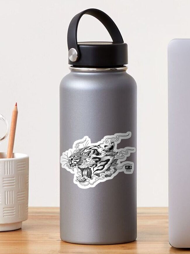 "Japanese Traditional Tiger" Sticker for Sale by Meg Torisawa | Redbubble