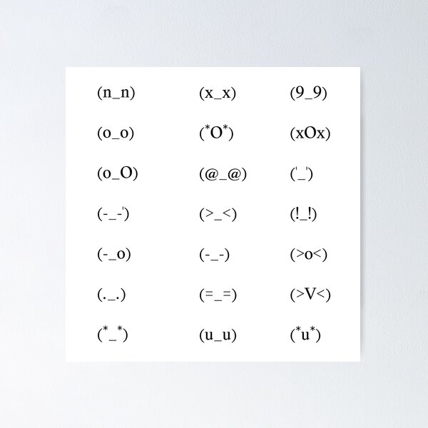 Keyboard Symbols List Cute