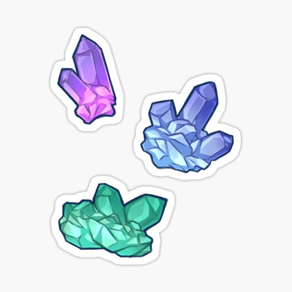 "Crystals - Sticker 3-pack" Sticker for Sale by ChurpyBirdy | Redbubble