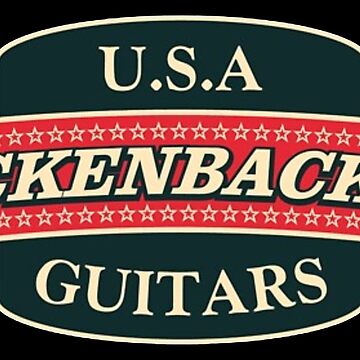 "RICKENBACKER" Sticker for Sale by ChrisMartine | Redbubble