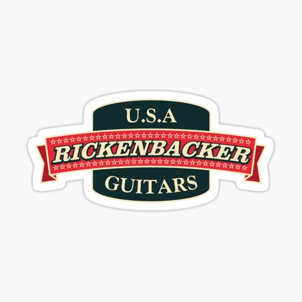 "RICKENBACKER" Sticker for Sale by ChrisMartine | Redbubble
