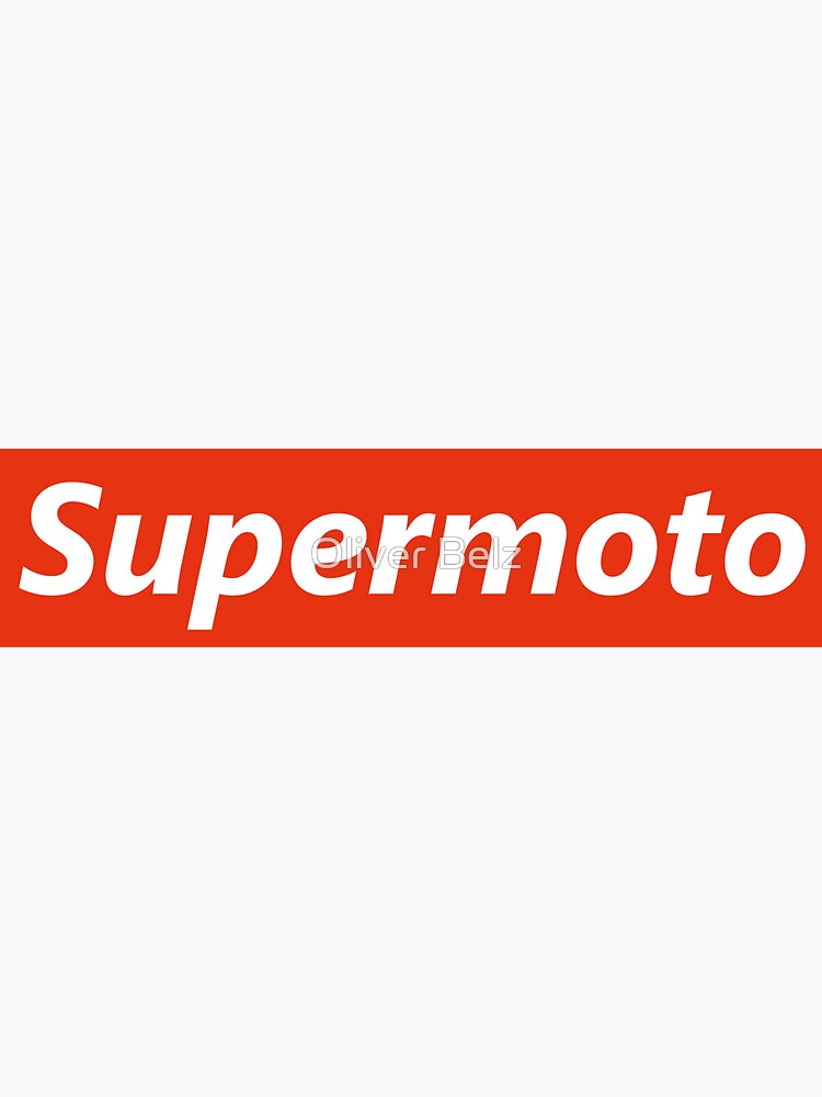 "supermoto" Sticker by Oliver Belz | Redbubble
