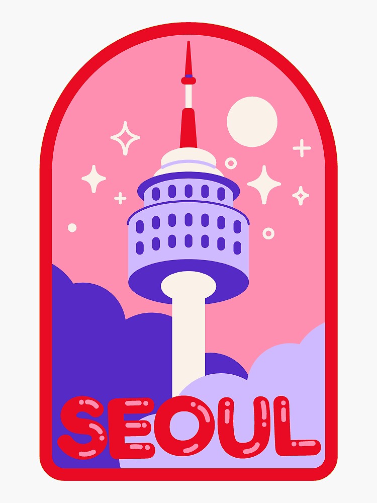 "Seoul Stickers and Magnets ~ Aesthetic Accesories" Sticker for Sale by ...
