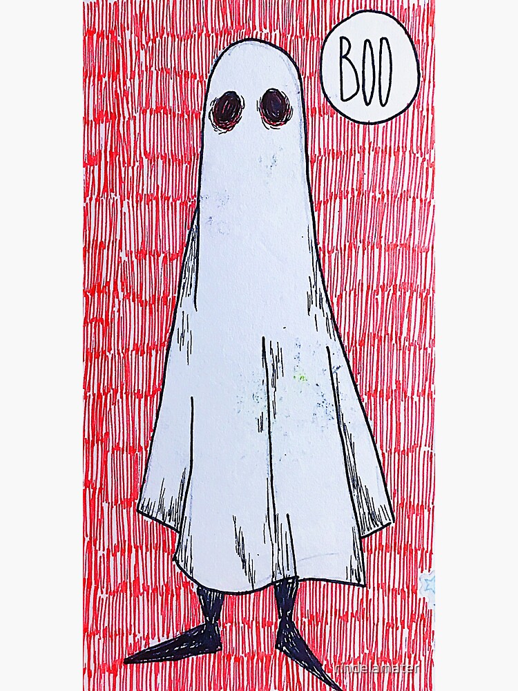 "Boo" Sticker for Sale by rindelamater | Redbubble