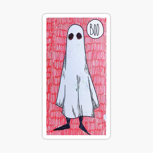 "Boo" Sticker for Sale by rindelamater | Redbubble