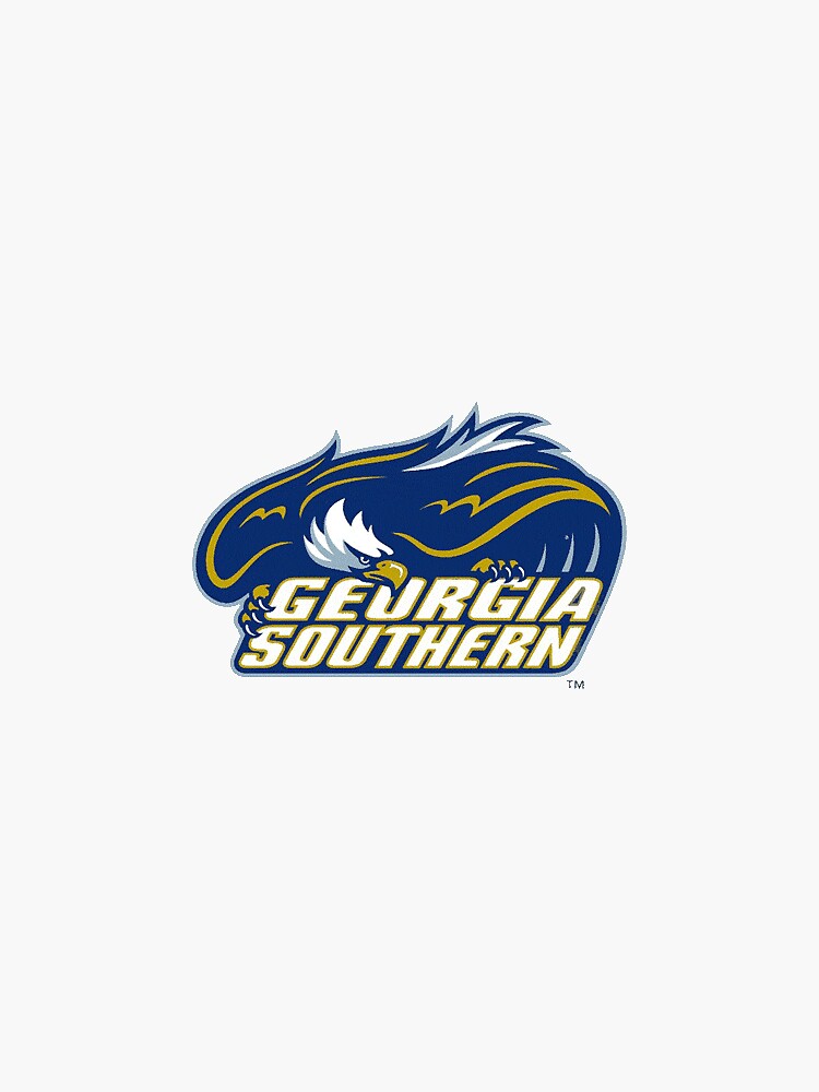 "Georgia Southern University " Sticker for Sale by curlykhaila | Redbubble