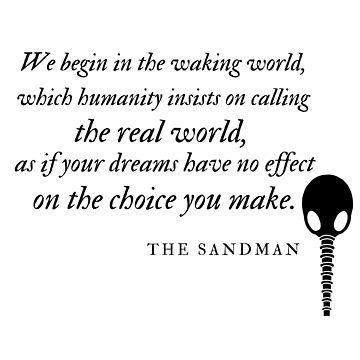 "The Sandman Quote" Sticker by Leyzel | Redbubble