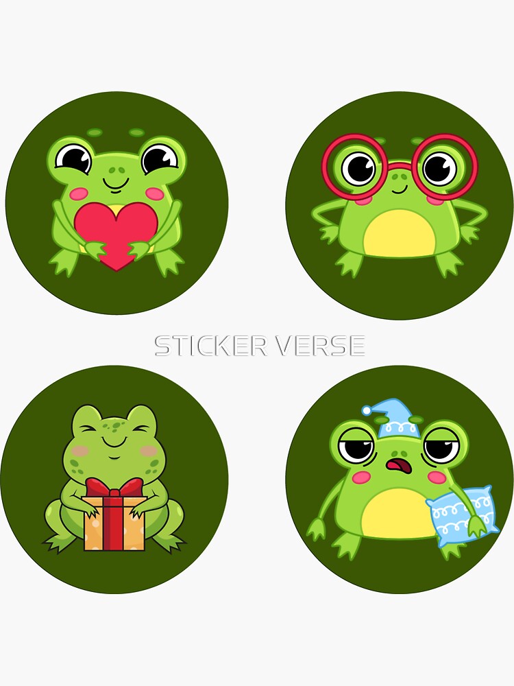 "Frog Stickers Frogs Toad Froggy Cute Frog Green Frog Frog Lover ...