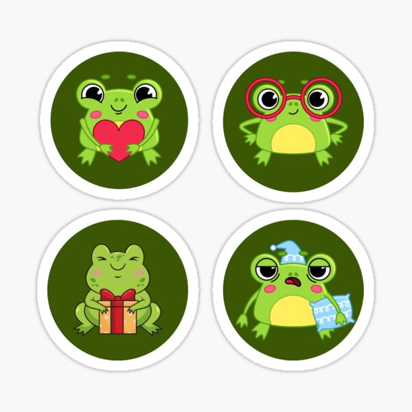 "Frog Stickers Frogs Toad Froggy Cute Frog Green Frog Frog Lover ...