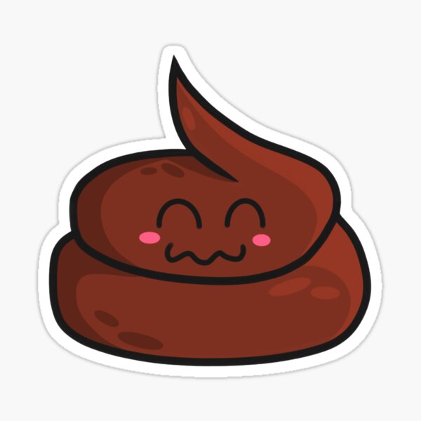 "Cute Poop" Sticker for Sale by cnowick2 | Redbubble