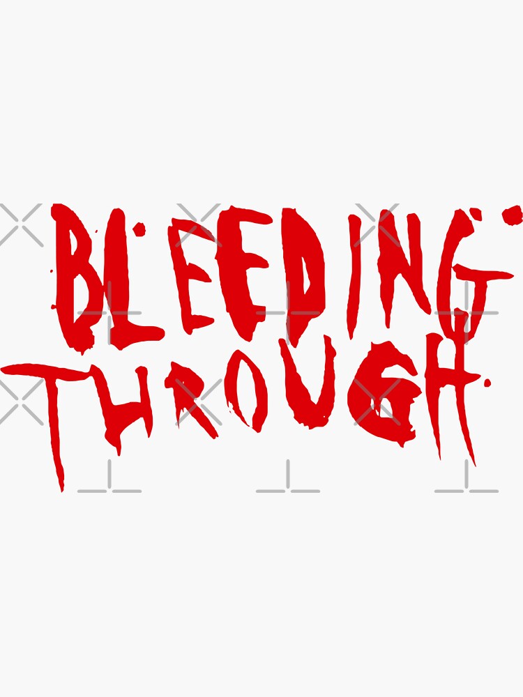 "Bleeding Through band logo" Sticker for Sale by alex sinno | Redbubble