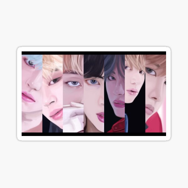 "BTS - DNA" Sticker by yuniizu | Redbubble
