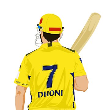 "MS Dhoni" Sticker for Sale by AyushkaAgarwal | Redbubble