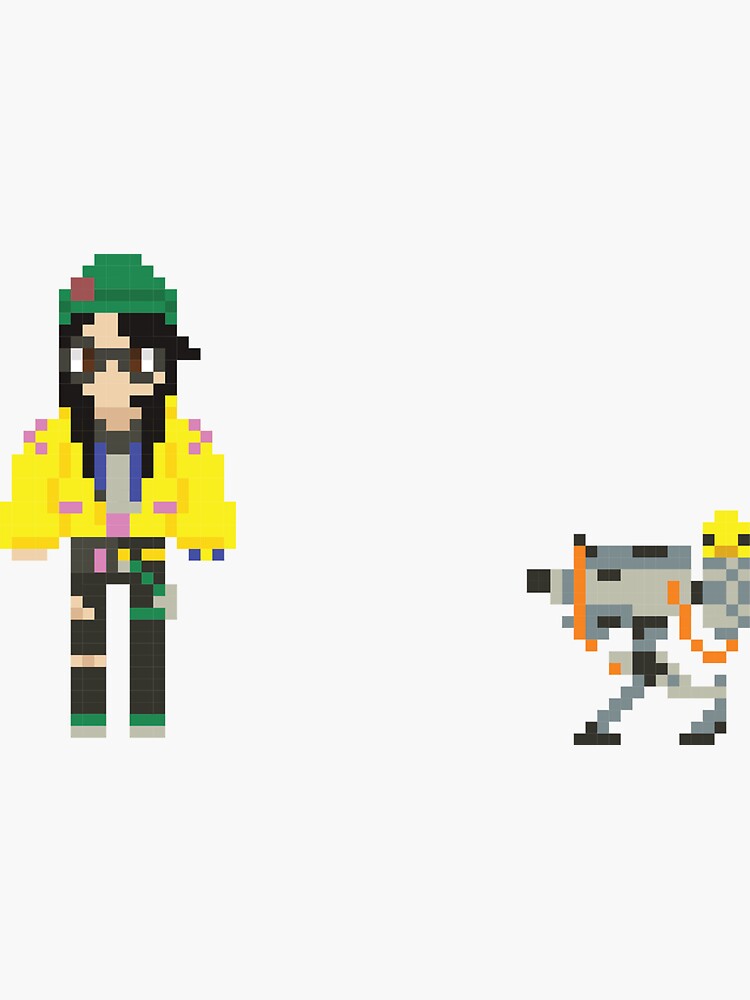 "KJ Pixel" Sticker for Sale by BismuthCrystals | Redbubble