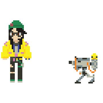 "KJ Pixel" Sticker for Sale by BismuthCrystals | Redbubble