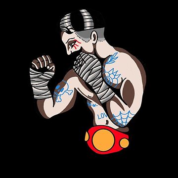 "Traditional boxer tattoo" Sticker for Sale by Pinscher | Redbubble