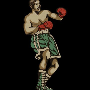 "Traditional boxer tattoo" Sticker for Sale by Pinscher | Redbubble