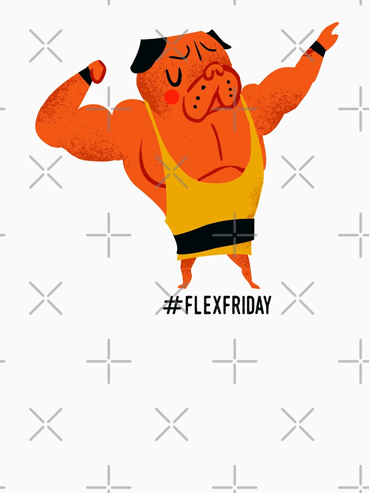 "Flex Friday" T-shirt by Huebucket | Redbubble