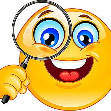 "Friendly emoticon, emoji. Curious." Sticker for Sale by DSVUA | Redbubble