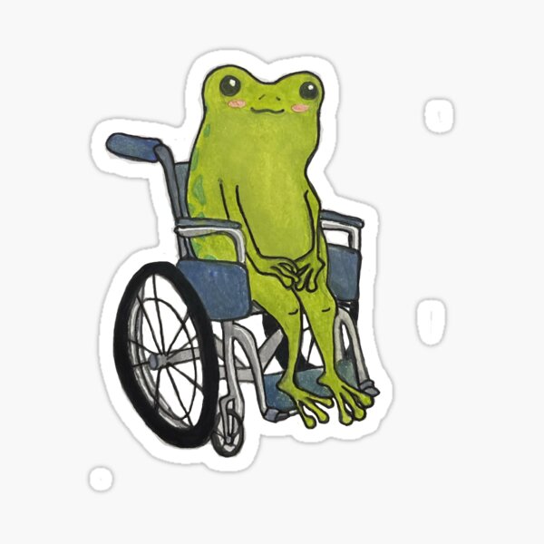 "Disabled Frog, Cute kawaii, Wheelchair user, wheelchair, chronic ...