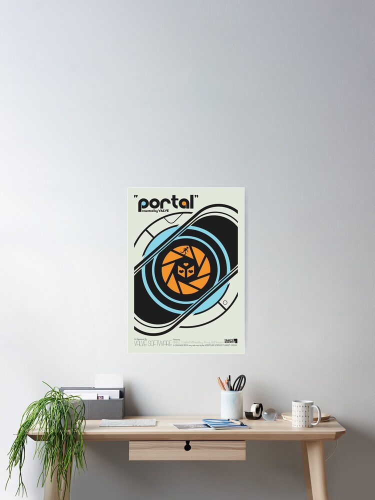 "PORTAL Retro-Movie styled Poster" Poster for Sale by ToastyGhostey ...
