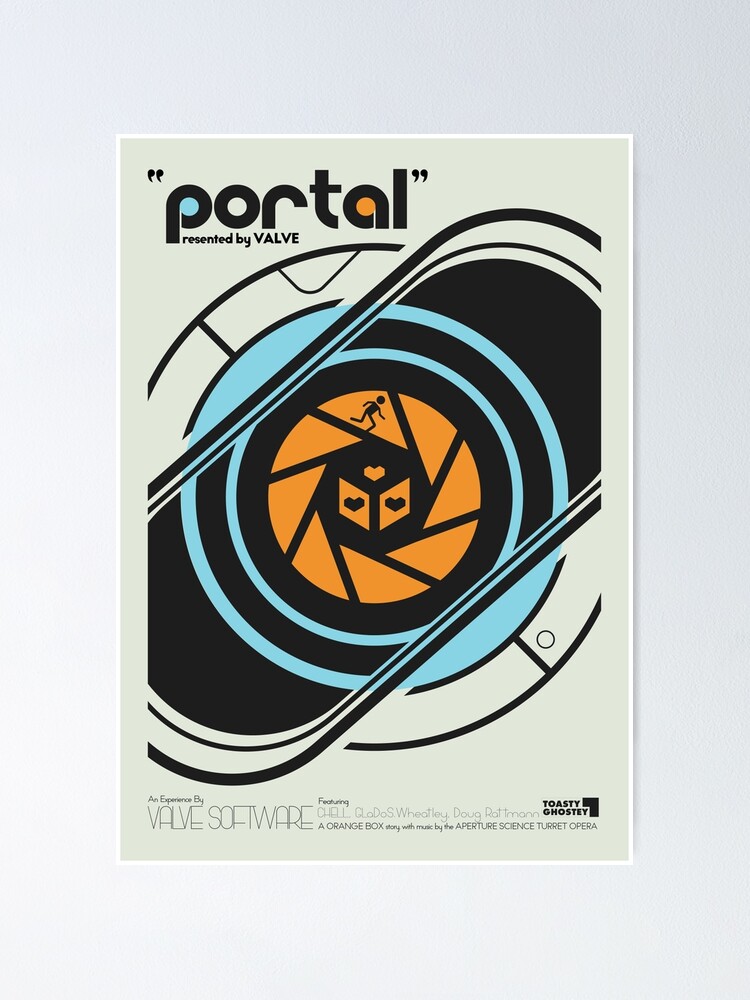 "PORTAL Retro-Movie styled Poster" Poster for Sale by ToastyGhostey ...