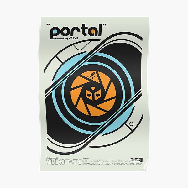"PORTAL Retro-Movie styled Poster" Poster for Sale by ToastyGhostey ...