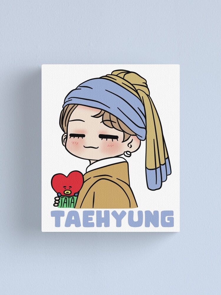 "V_BTS_Kim Taehyung_Tata_Army_" Canvas Print for Sale by Infinirish ...
