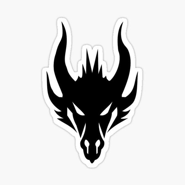 "Dragon Face" Sticker for Sale by Geeend | Redbubble
