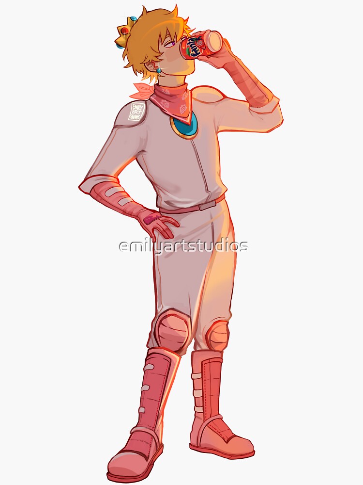 "Strawberry fan ta" Sticker for Sale by emilyartstudios | Redbubble