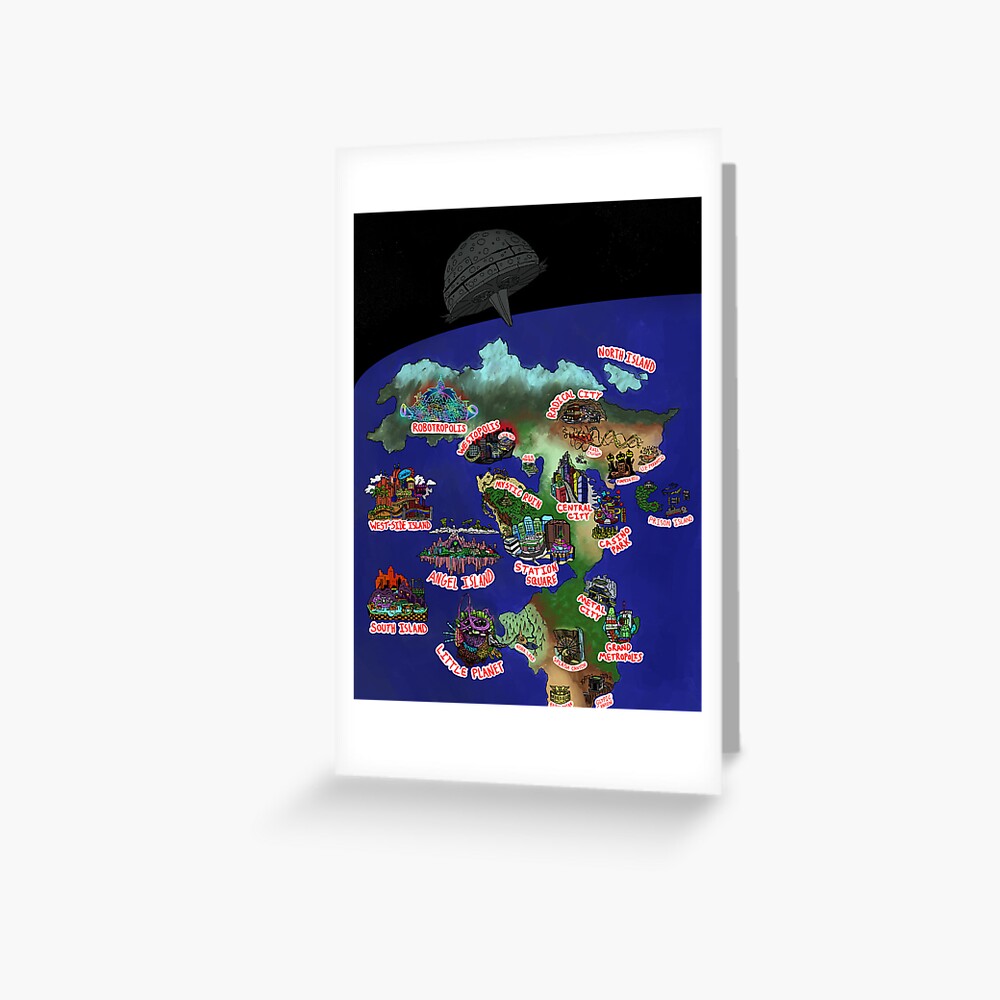 "Sonic World Map" Sticker for Sale by BatteryBatty | Redbubble