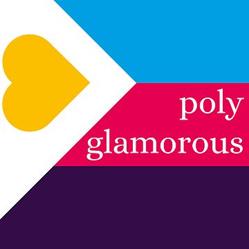 "Poly-glamorous / Polyamorous Pride Flag" Sticker for Sale by ...