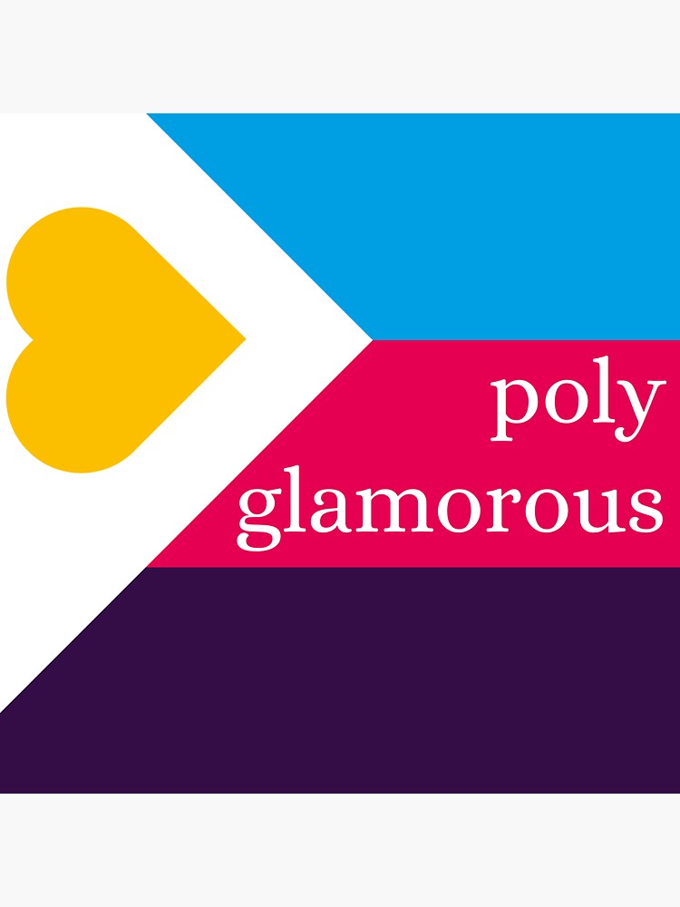 "Poly-glamorous / Polyamorous Pride Flag" Sticker for Sale by ...