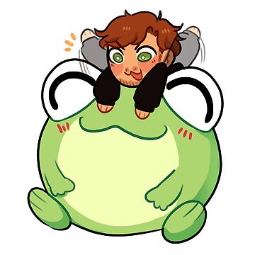 "blarg frog plush" Sticker for Sale by qwoisan | Redbubble