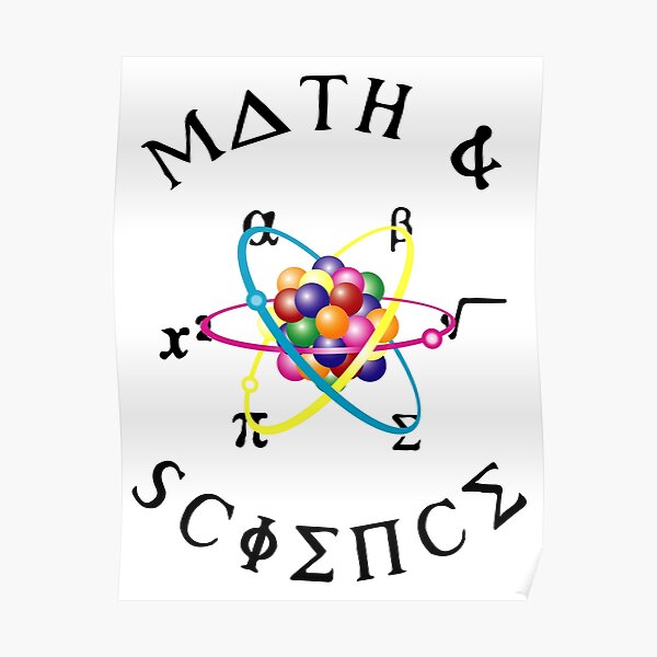 "MATHS SCIENCE" Poster for Sale by Parthis | Redbubble