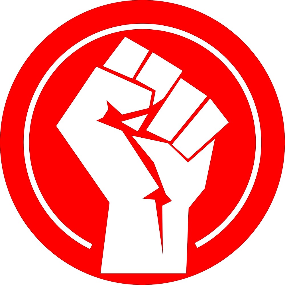 "Clenched Fist Red Logo" by DyadyaYasha | Redbubble