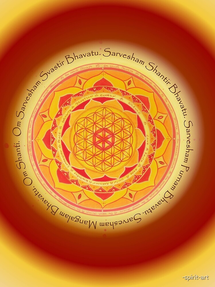 "Sarvesham Mantra Flower of life, flower of life, flower of life ...