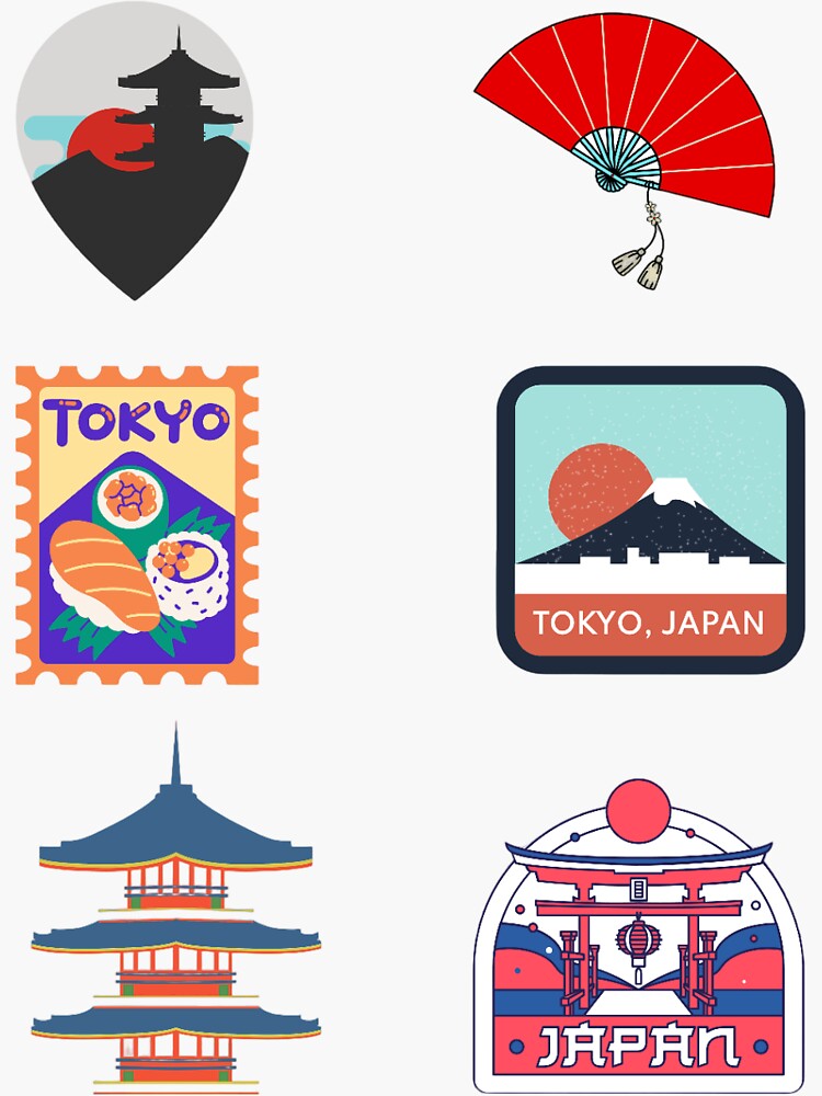 "japan tokyo asia" Sticker for Sale by idmalika | Redbubble