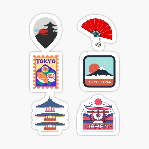 "japan tokyo asia" Sticker for Sale by idmalika | Redbubble