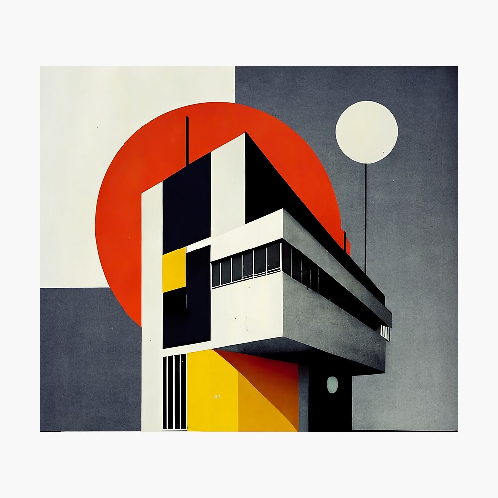 Bauhaus Architecture Drawings