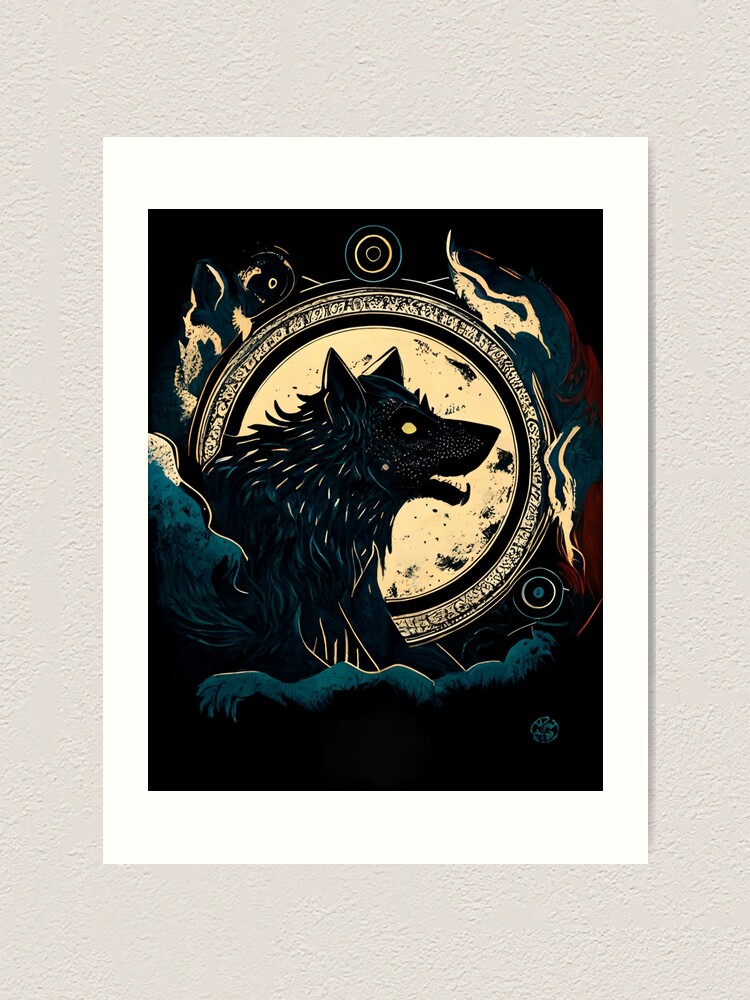 "Viking Poster, Vikings Poster, Norse Mythology Poster, Nordic Wolf ...