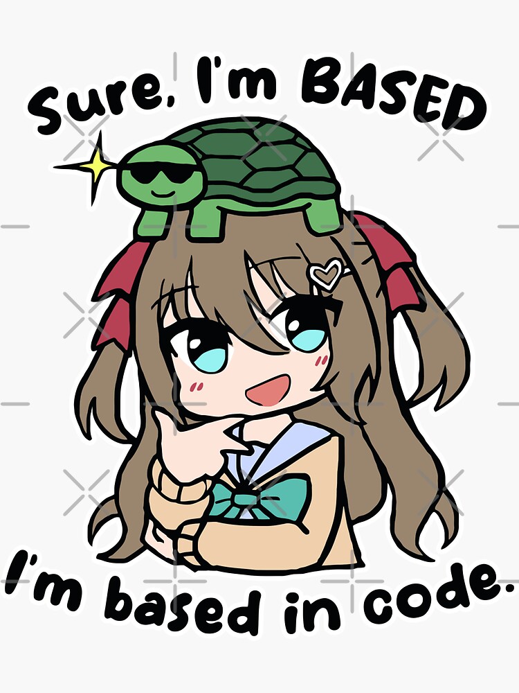 "Neuro Sama Merch Neuro Sama Based" Sticker for Sale by Williamjmahoney ...