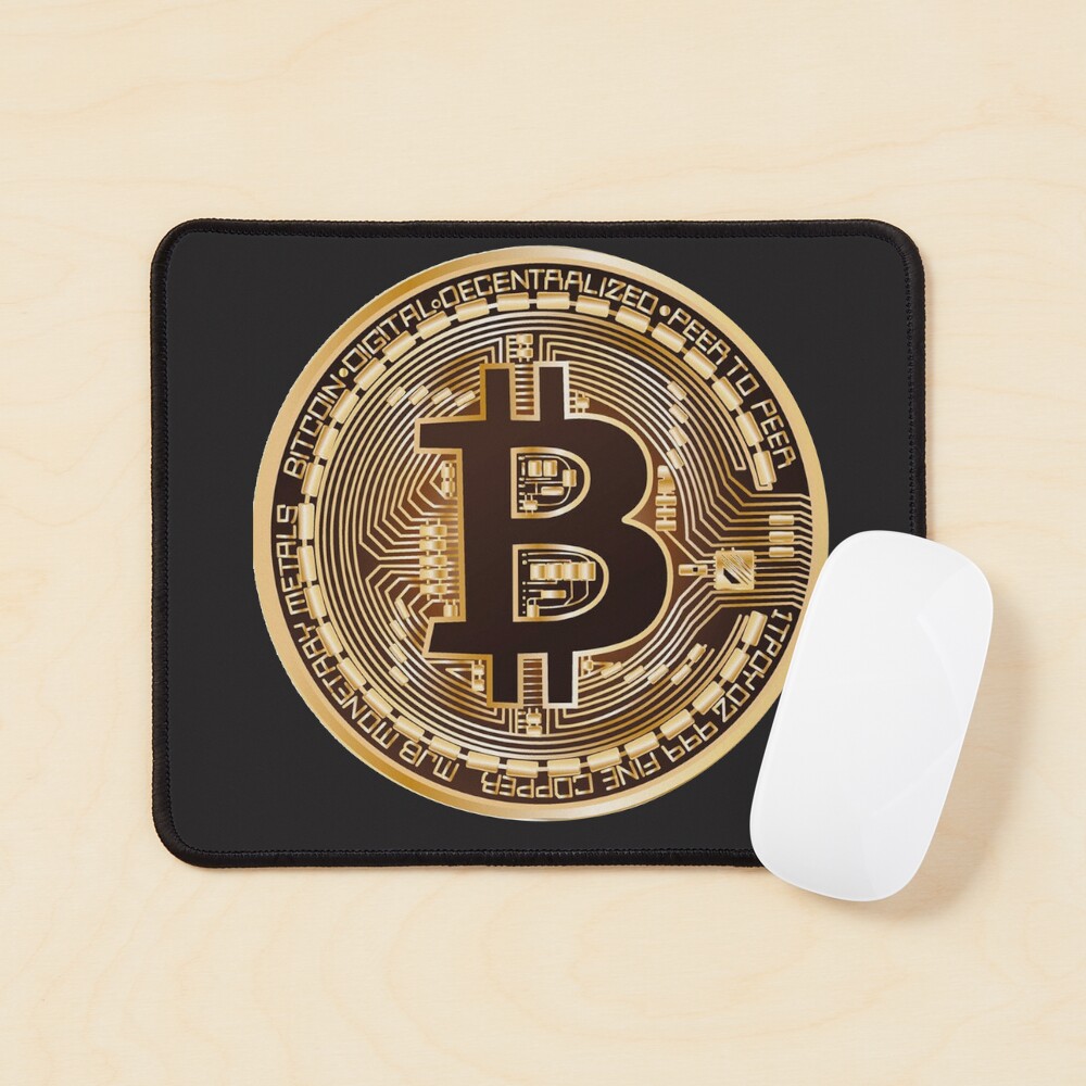 "Bitcoin Merchandise and Attire - Bitcoin Logo" Sticker for Sale by ...