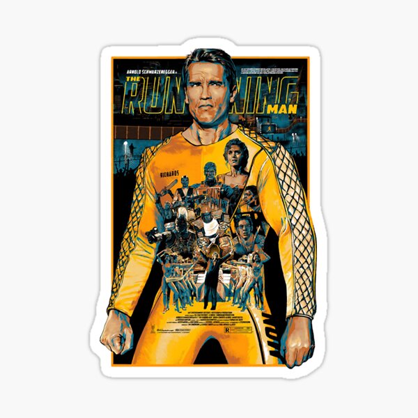 "The Running Man Poster" Sticker for Sale by Dennisust | Redbubble