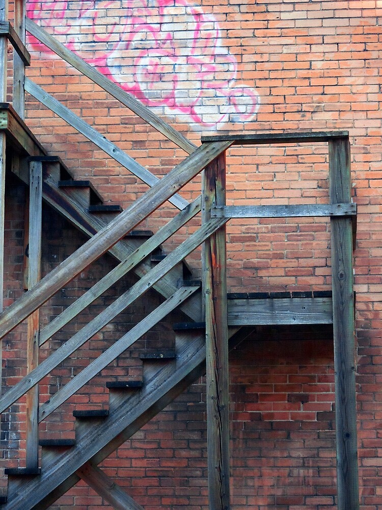 "Back Alley Stairs" by Rae Tucker | Redbubble