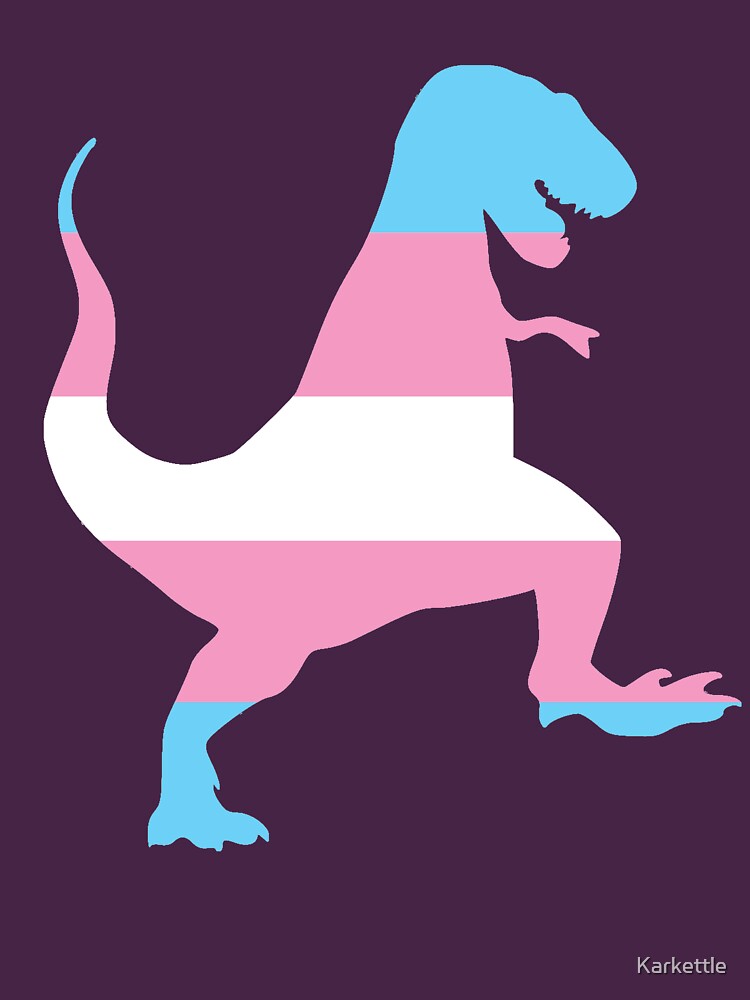 Trans Pride Dinosaur T Shirt For Sale By Karkettle Redbubble Trans T Shirts Transgender