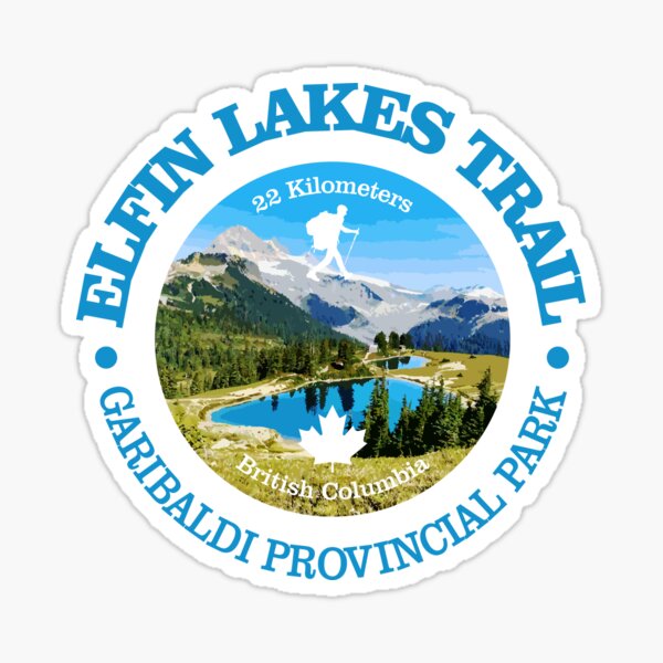 "Elfin Lakes Trail (rd)" Sticker for Sale by curranmorgan | Redbubble